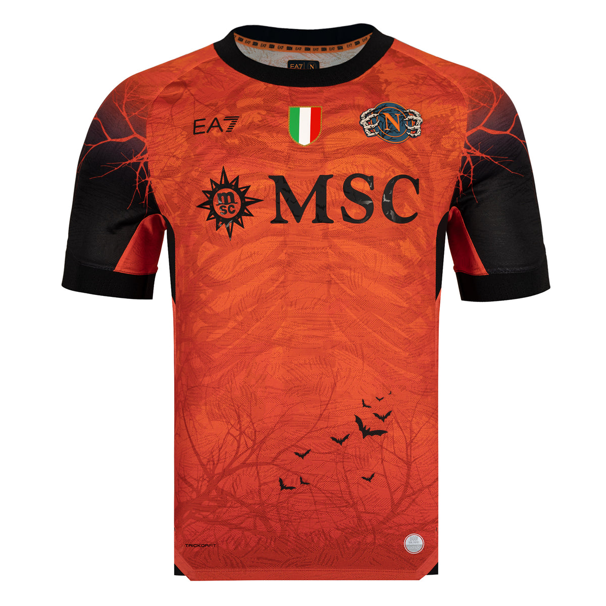 SSC Napoli Halloween Orange Match Shirt 2025/2026 with Gym Sack